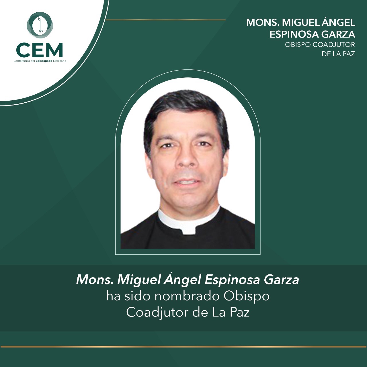 Nombramiento Mons Miguel ángel Espinosa Garza Conferencia Del