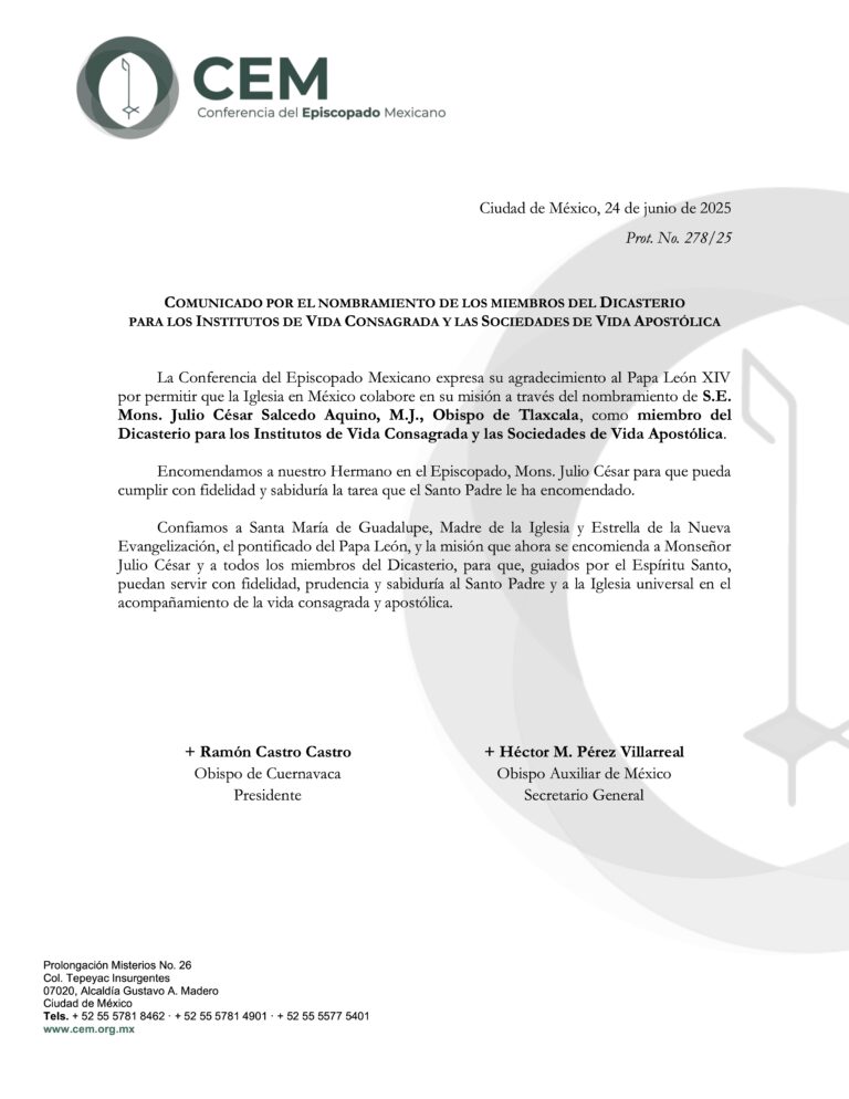 Nombramiento del Dicasterio para los Institutos de Vida Consagrada y las Sociedades de Vida ...